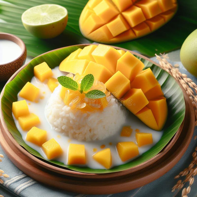 Thai Mango Sticky Rice : Thai Delight: Mango Sticky Rice with Coconut ...