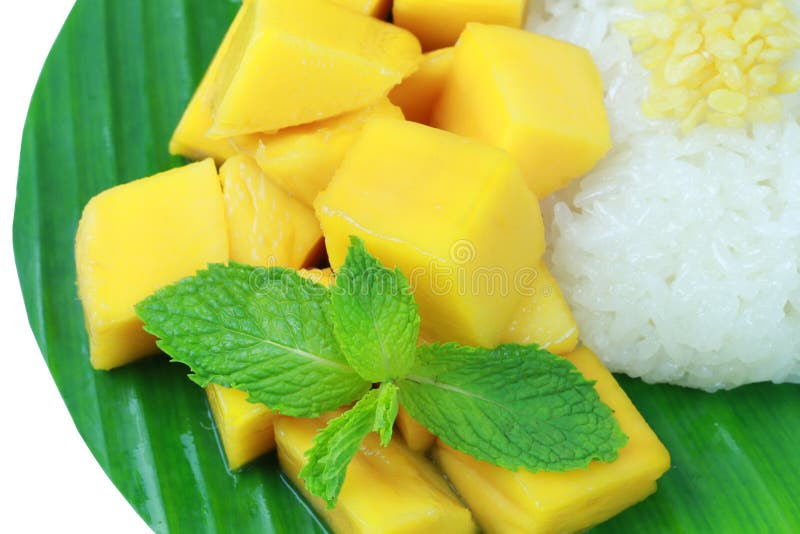Mango with sticky rice stock photo. Image of rice, chinese - 25932964