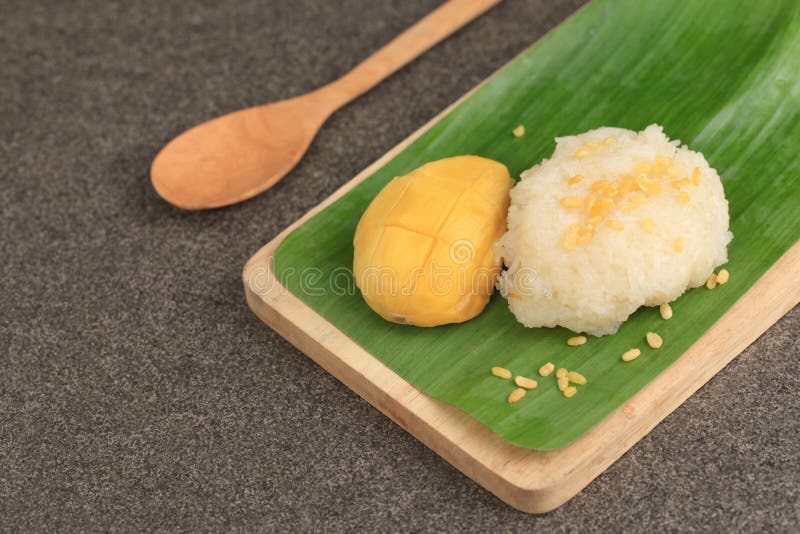 Mango Sticky Rice stock photo. Image of rice, mango, nature - 79513226