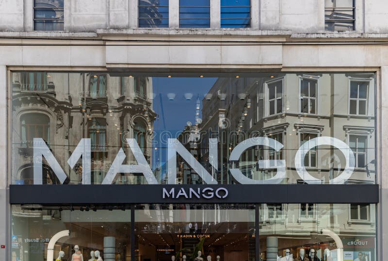 Mango Store editorial stock photo. Image of clothing - 284620828