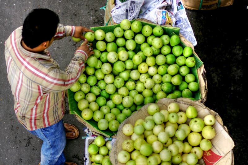 Mango street seller stock image. Image of vending, sidewalk - 52661439