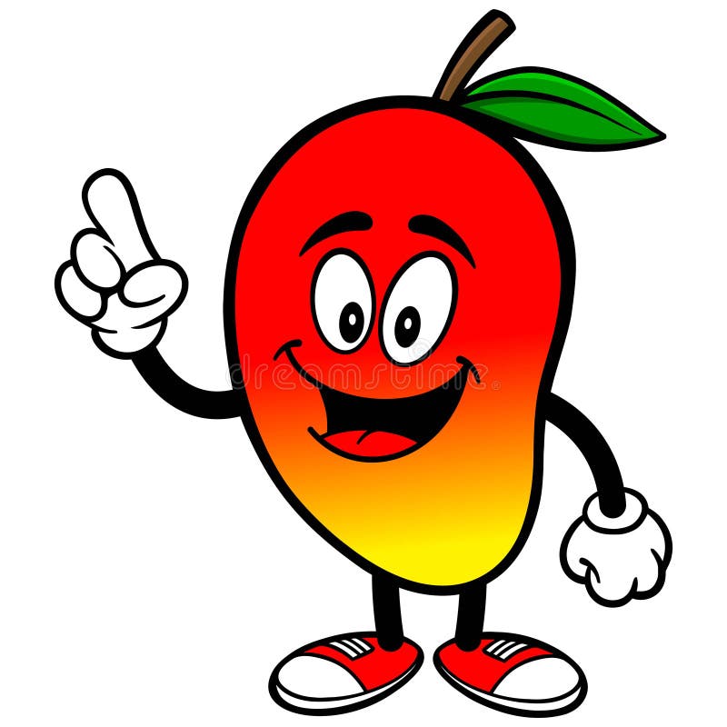 Mango Talking stock vector. Illustration of speaking - 72944242