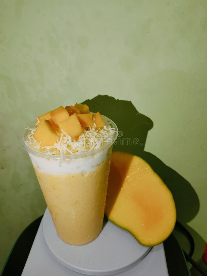 Mango thai stock image. Image of mango, white, cheese - 281564259