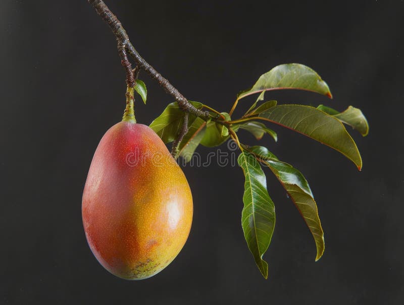Mango on tree branch stock photo. Image of outdoor, seasonal - 364022956