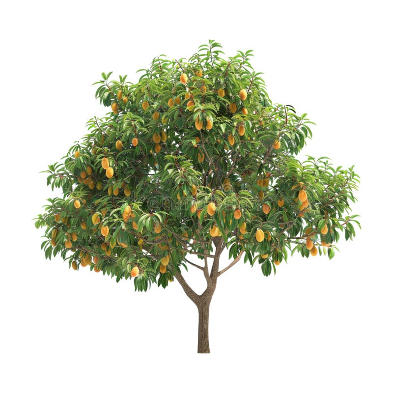 Mango Tree on Transparent Background - Ai Generated Stock Illustration ...