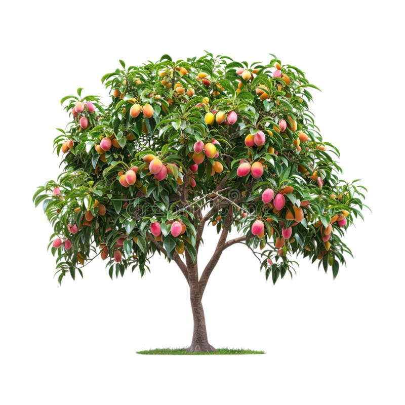 Mango Tree on Transparent Background - Ai Generated Stock Illustration ...