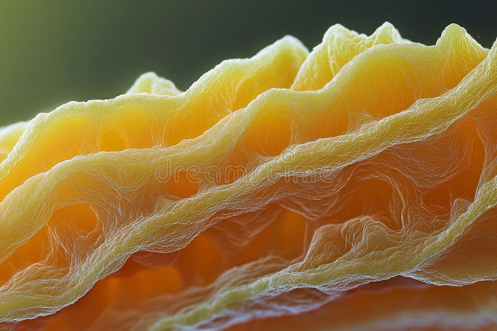 Mango Fiber Under the Microscope Stock Illustration - Illustration of ...