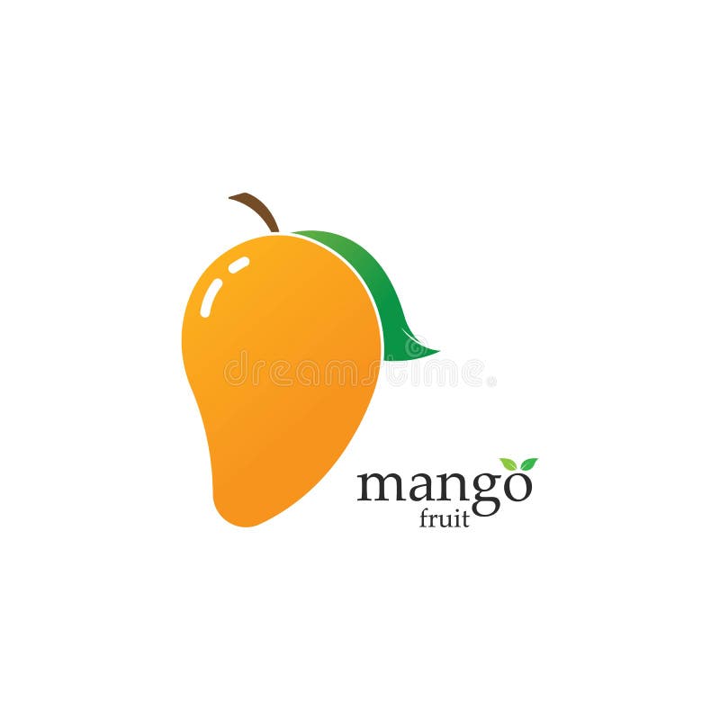 Mango vector logo stock illustration. Illustration of object - 179973250