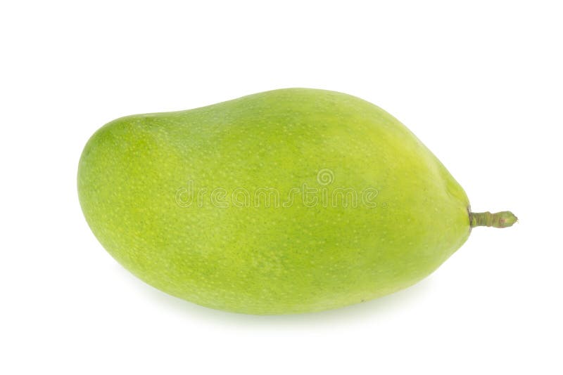 Mango Verde Aislado En Un Fondo Blanco Foto de archivo - Imagen de ...