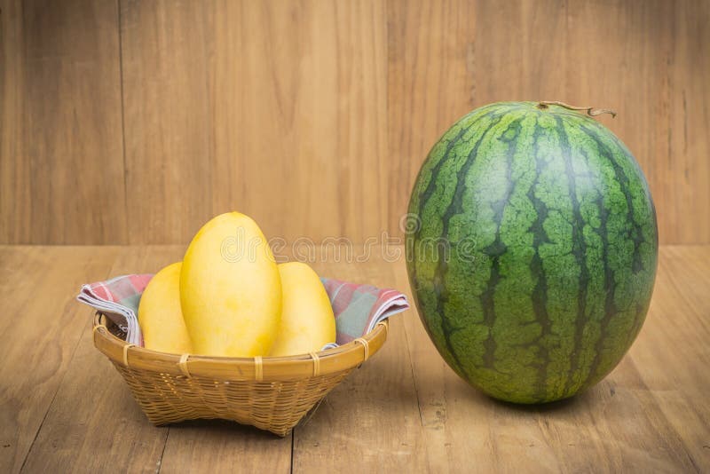 Mango and watermelon stock image. Image of mandarin, diet - 52870279