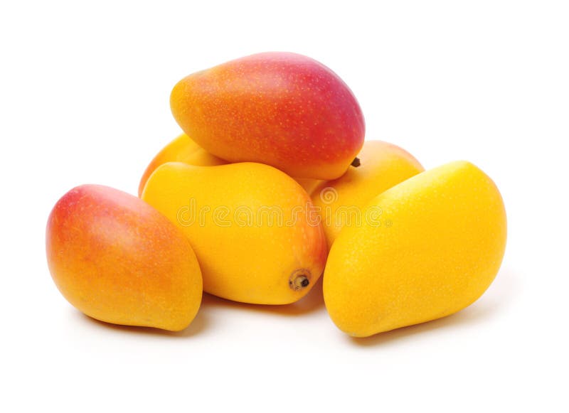 Mango on white background stock image. Image of diet - 159406813