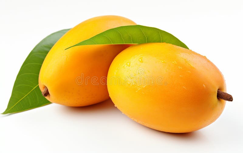 Mango White Background stock illustration. Illustration of marketable ...