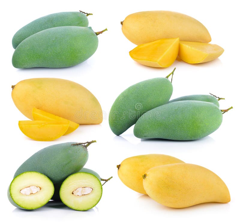 Mango on a White Background. Healthy Food, Lifestyle. Stock Image ...
