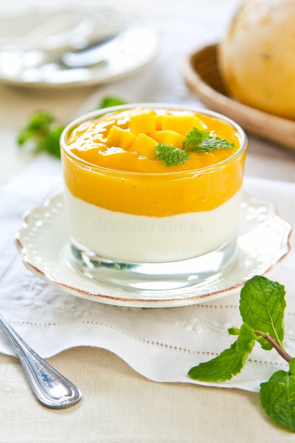 Mango yogurt stock image. Image of fresh, calories, healthy - 29089277