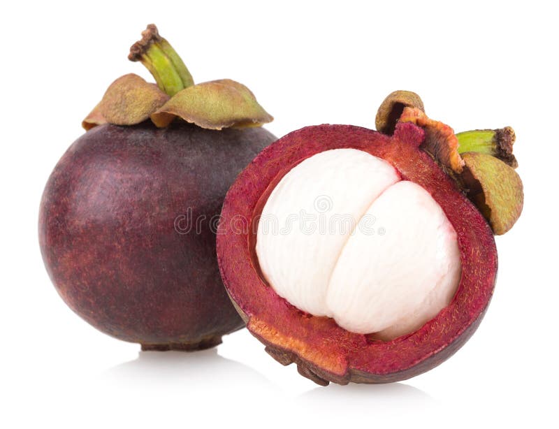 Mangostan stock foto. Image of nagerecht, half, zwart - 45153310