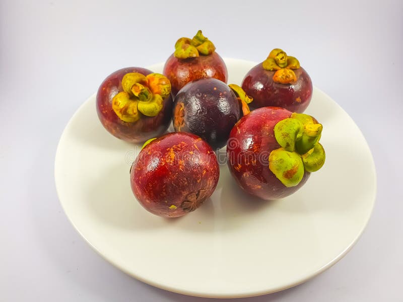 Mangosteen Queen of Fruit. Fresh, Focus. Stock Image - Image of ...