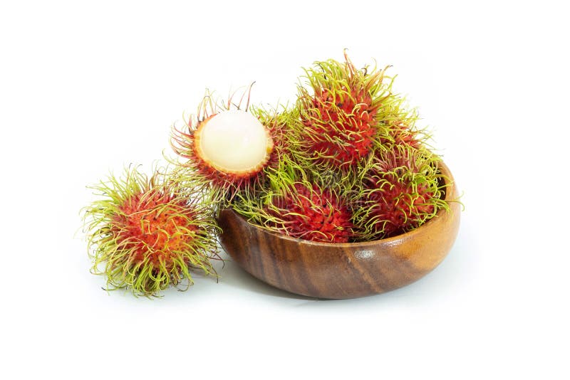 Mangosteen on White Background. Queen of Fruits Stock Photo - Image of ...