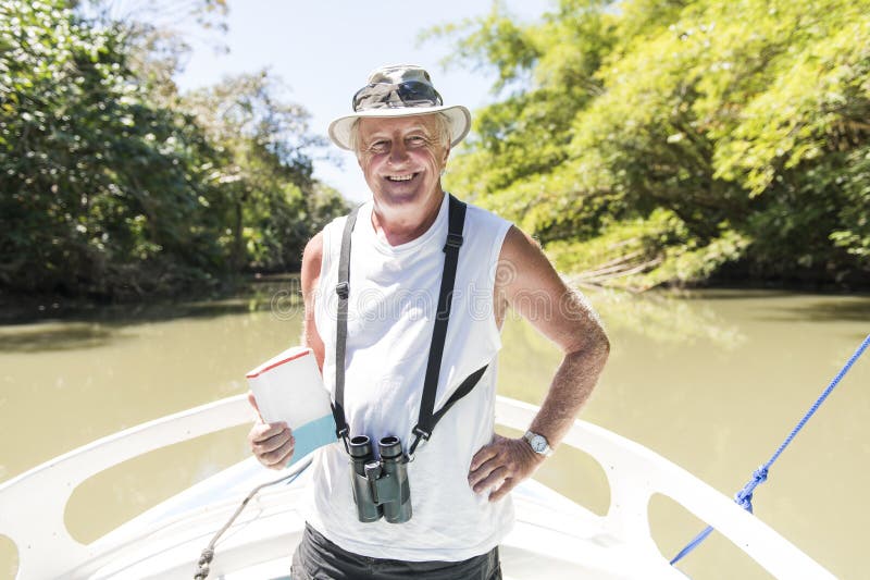 A Mangrove Nice Excursion Guide on Boat Stock Photo - Image of people ...