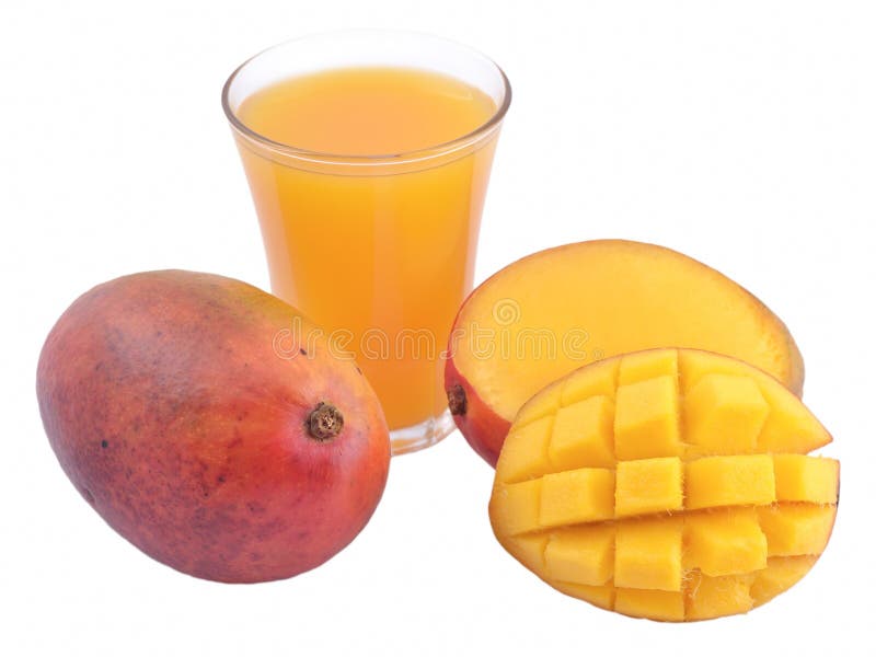 Mangue Et Un Verre De Jus De Mangue Image stock - Image du exotique ...