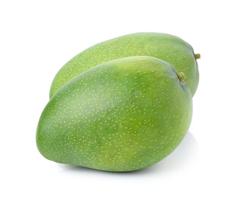 Mangue Verte Sur Le Fond Blanc Photo stock - Image: 49933658