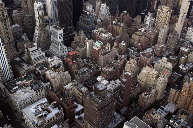 Manhattan from Above stock image. Image of urban, crowded - 1037173