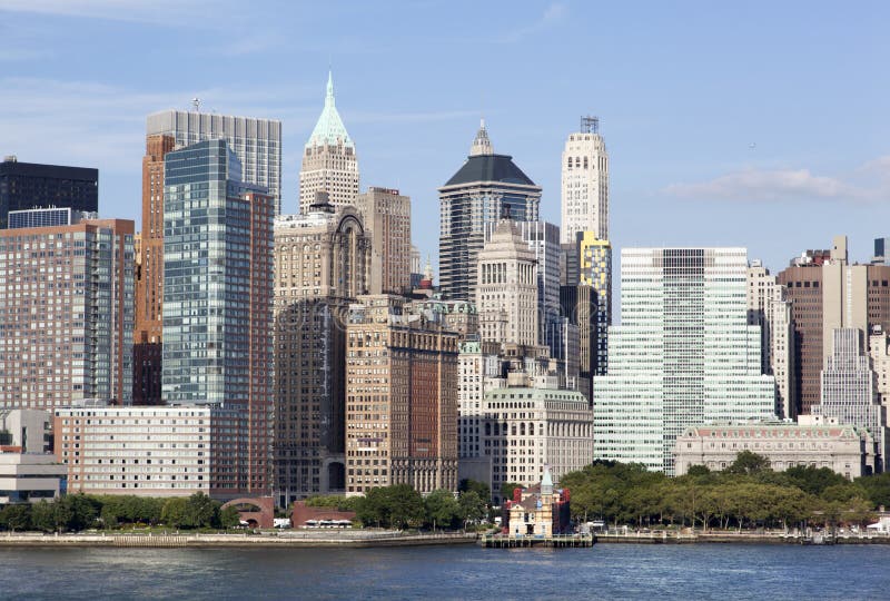 Manhattan Battery Park stock image. Image of park, urban - 86320693