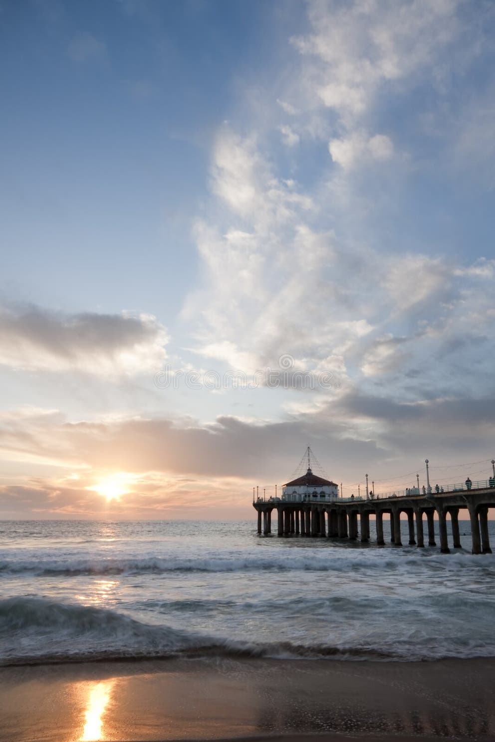 361 Manhattan Beach Pier Sunset Sky Stock Photos - Free & Royalty-Free ...