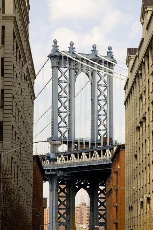 Manhattan Bridge stock image. Image of city, tourist - 13545745