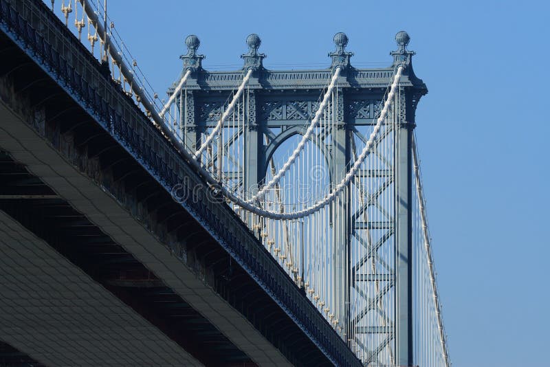 Manhattan Bridge stock image. Image of suspension, historic - 1660203