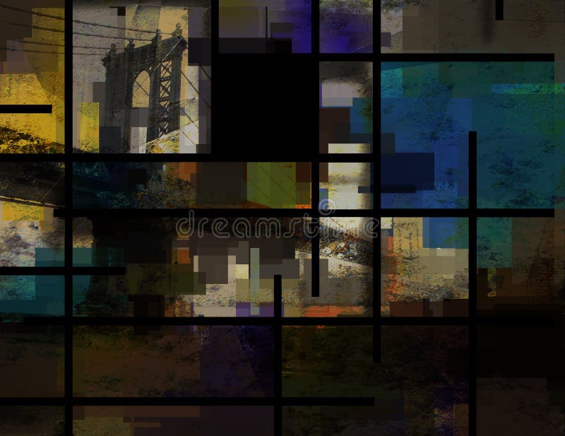 Old Manhattan Bridge stock illustration. Illustration of white - 46789322