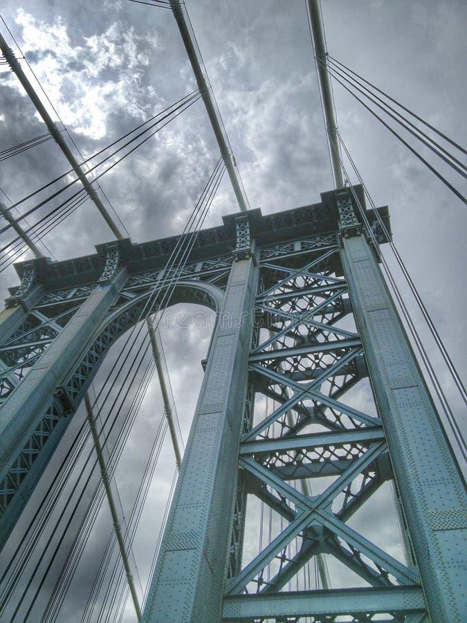 Manhattan bridge stock image. Image of dramatic, awesome - 72519805