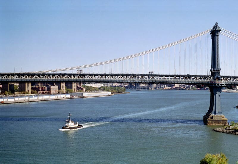 Manhattan Bridge New York USA Stock Image - Image of bridge ...