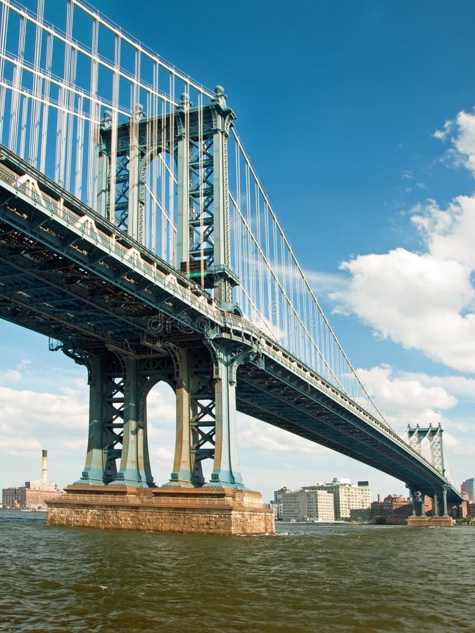 Manhattan Bridge in New York City Stock Image - Image of build ...