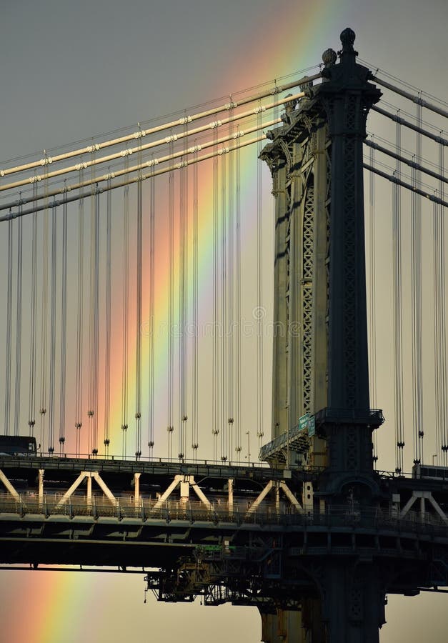 Rainbow Brooklyn Bridge Stock Photos - Free & Royalty-Free Stock Photos ...