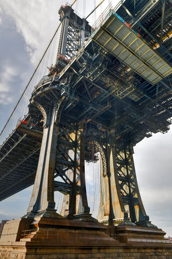 Manhattan Bridge stock image. Image of historic, iconic - 196805959