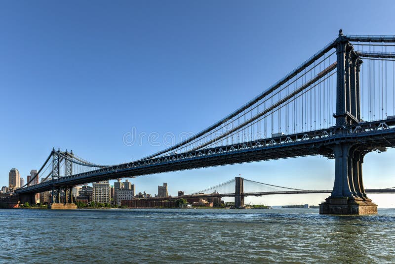 Manhattan Bridge Arch and Colonnade Stock Photo - Image of city ...