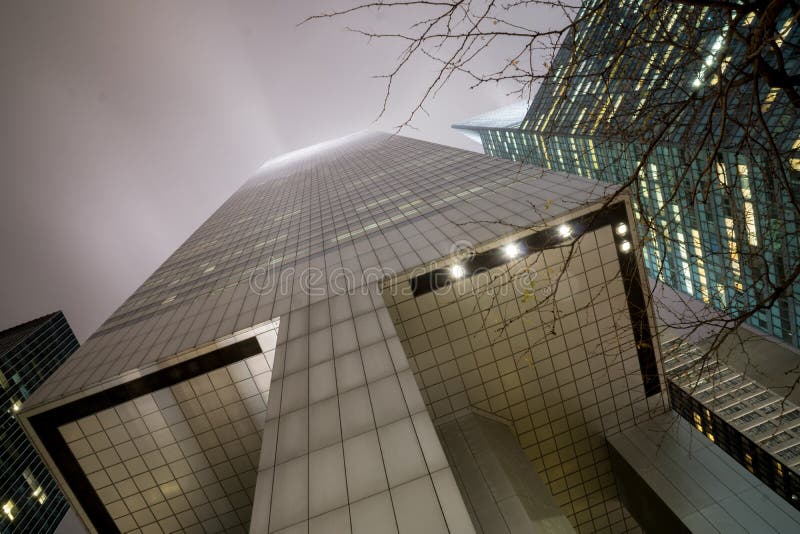 Manhattan Building Looking Up Stock Image - Image of architecture ...