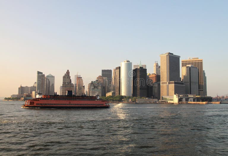 Manhattan ferry stock image. Image of manhatten, lincoln - 9605625