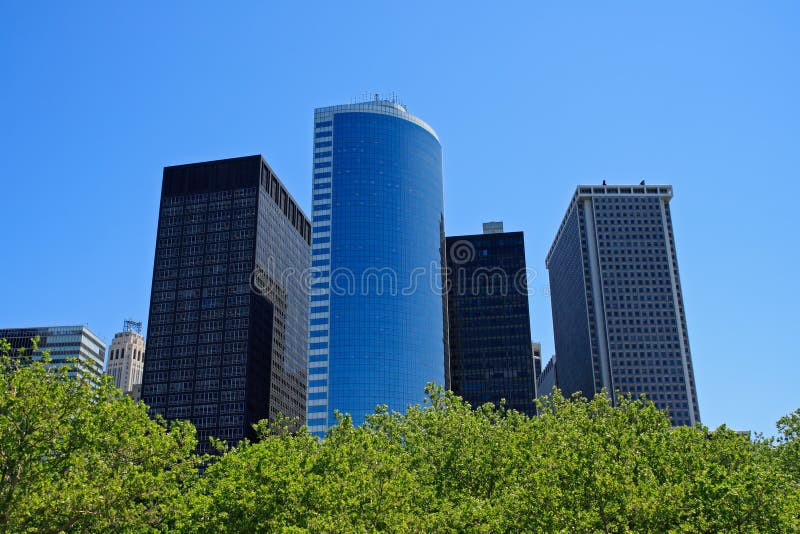 Manhattan Financial District Buildings Stock Photo - Image of ...