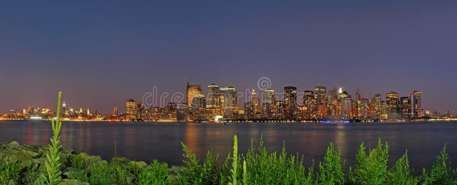 Lower Manhattan in HDR stock photo. Image of united, illuminated - 5895774