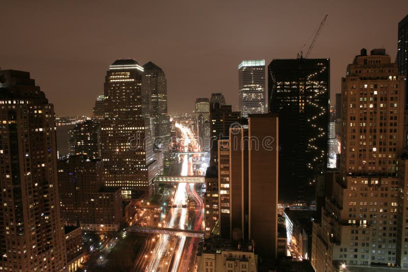 Manhattan night stock photo. Image of york, nuit, unis - 2757604