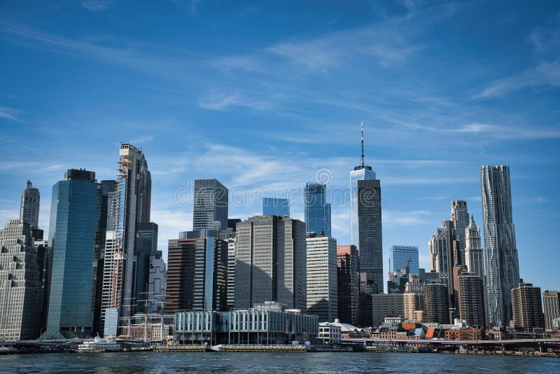 Manhattan Office Buildings at Lower Manhattan Stock Image - Image of ...