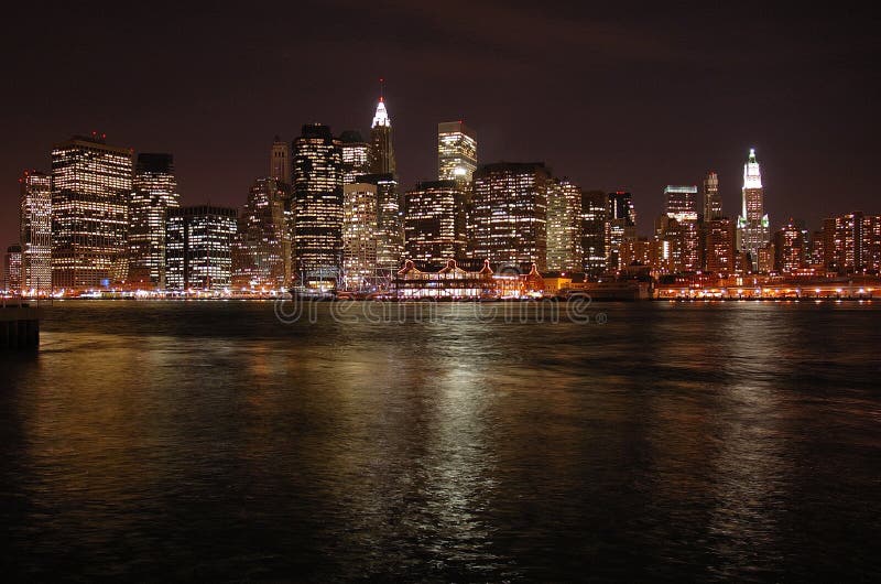 Manhattan Sky line stock image. Image of line, reflection - 20645555