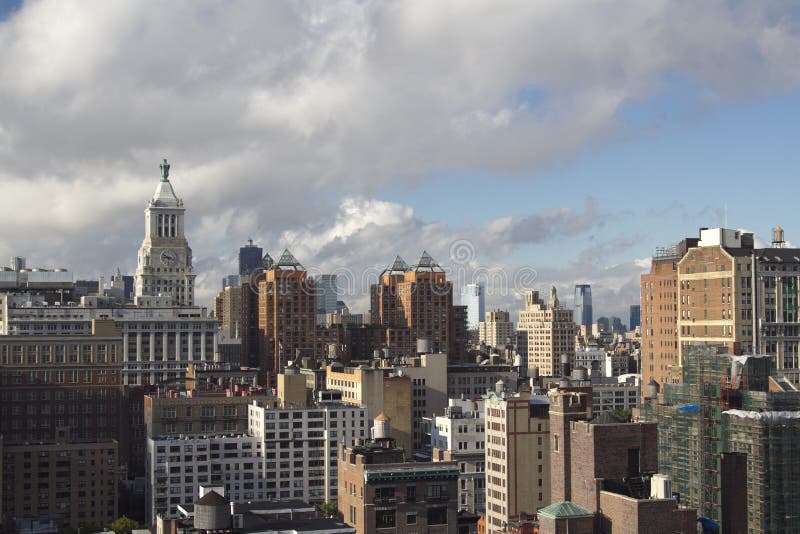 Generic New York City Skyline Stock Image - Image of high, scrapers ...