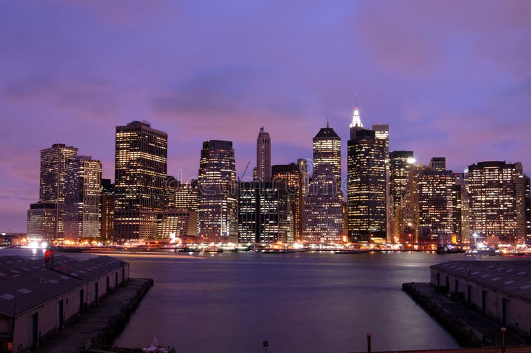 Manhattan skyline stock image. Image of lights, soho, building - 3074401