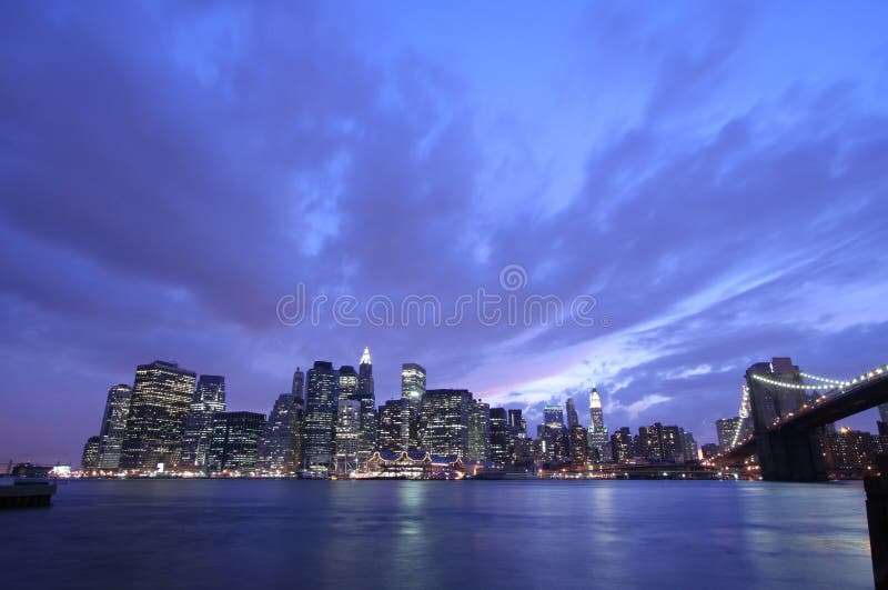 Manhattan skyline stock image. Image of lights, soho, building - 3074401