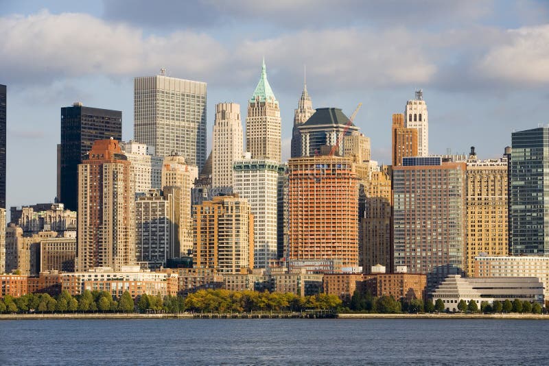 Manhattan skyline stock image. Image of lights, soho, building - 3074401