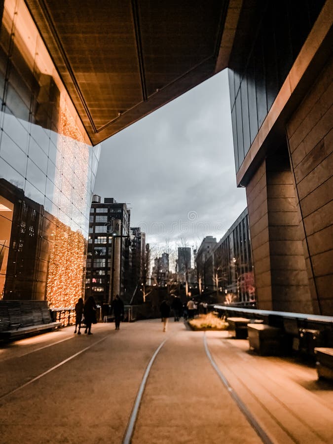 Manhattan Skyline from Highline Stock Photo - Image of skyline ...