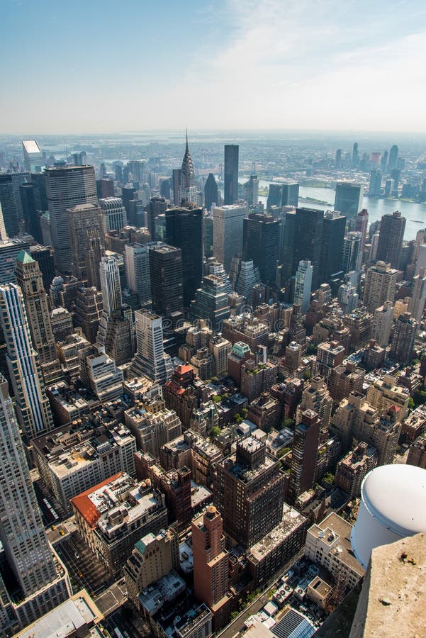 Manhattan Skyscraper from Empire State Building Editorial Photography ...
