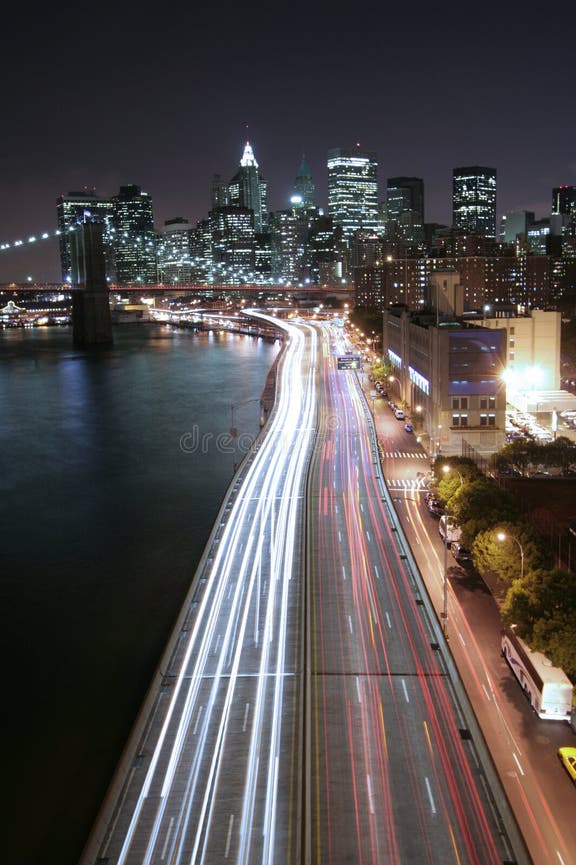 Manhattan traffic stock image. Image of light, metropolitan - 2692195
